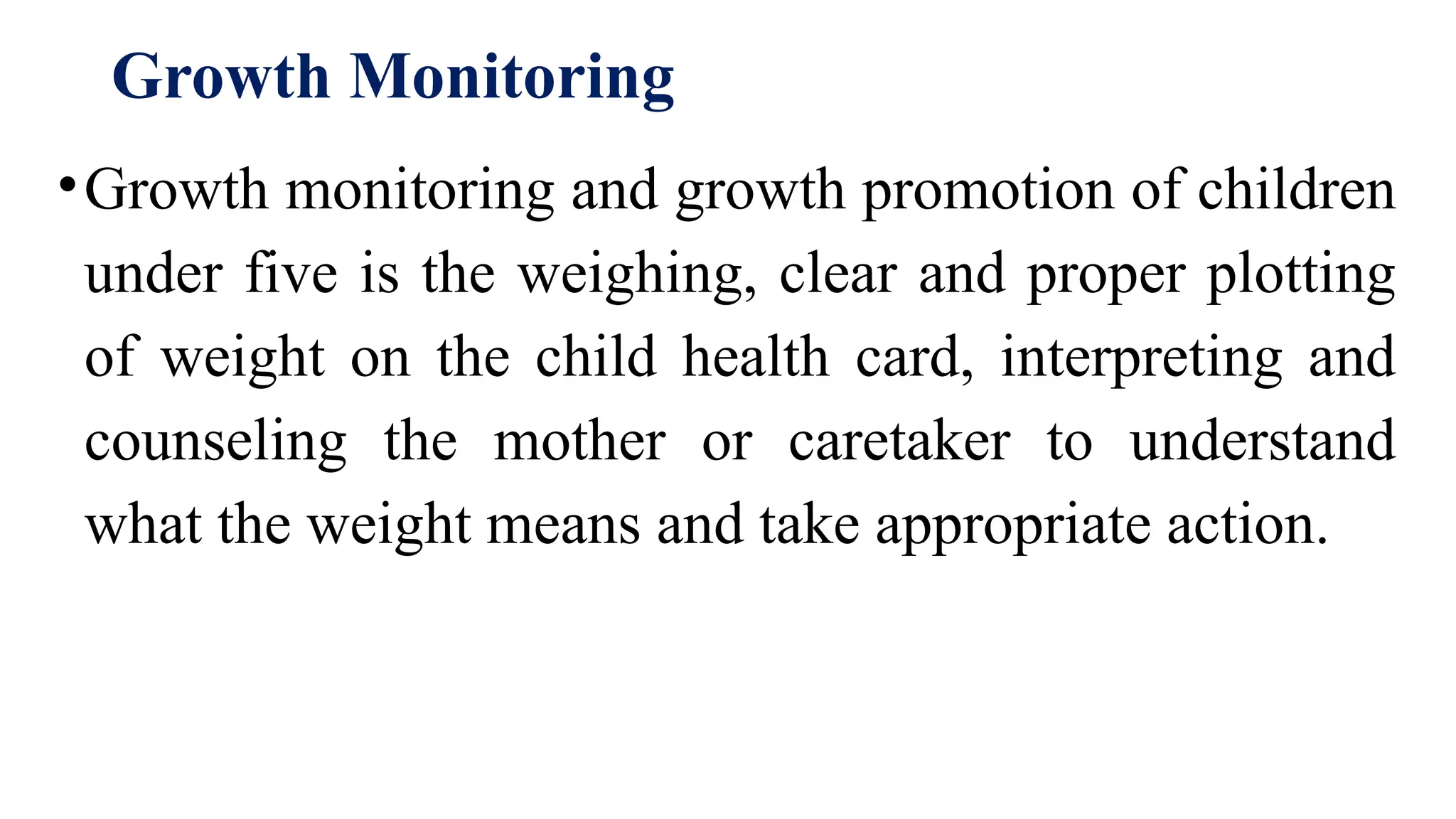 GROWTH MONITORING IN CHILDREN power point | PPTX