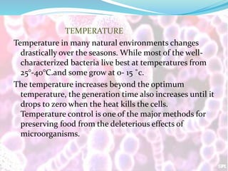 Growth of bacteria | PPTX