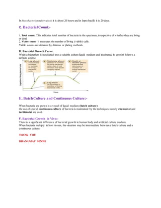 Growth of bacteria | DOCX