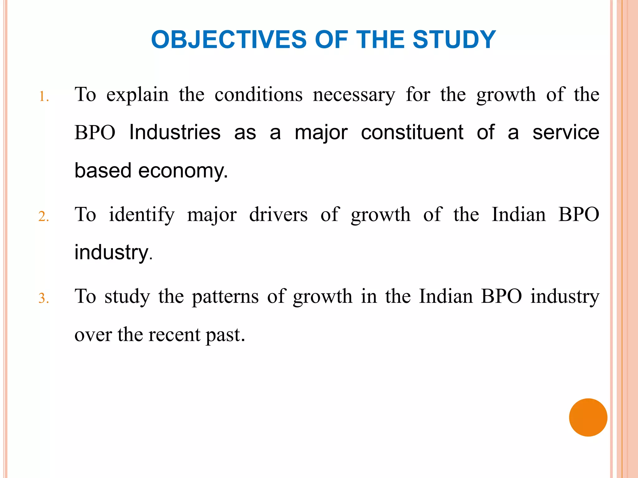 Growth of bpo industry in india | PPT
