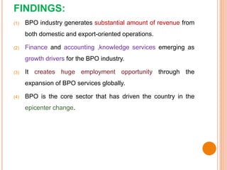 Growth of bpo industry in india | PPT