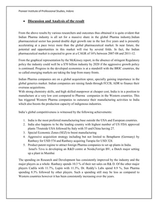 Growth of Indian pharmaceutical industry | PDF