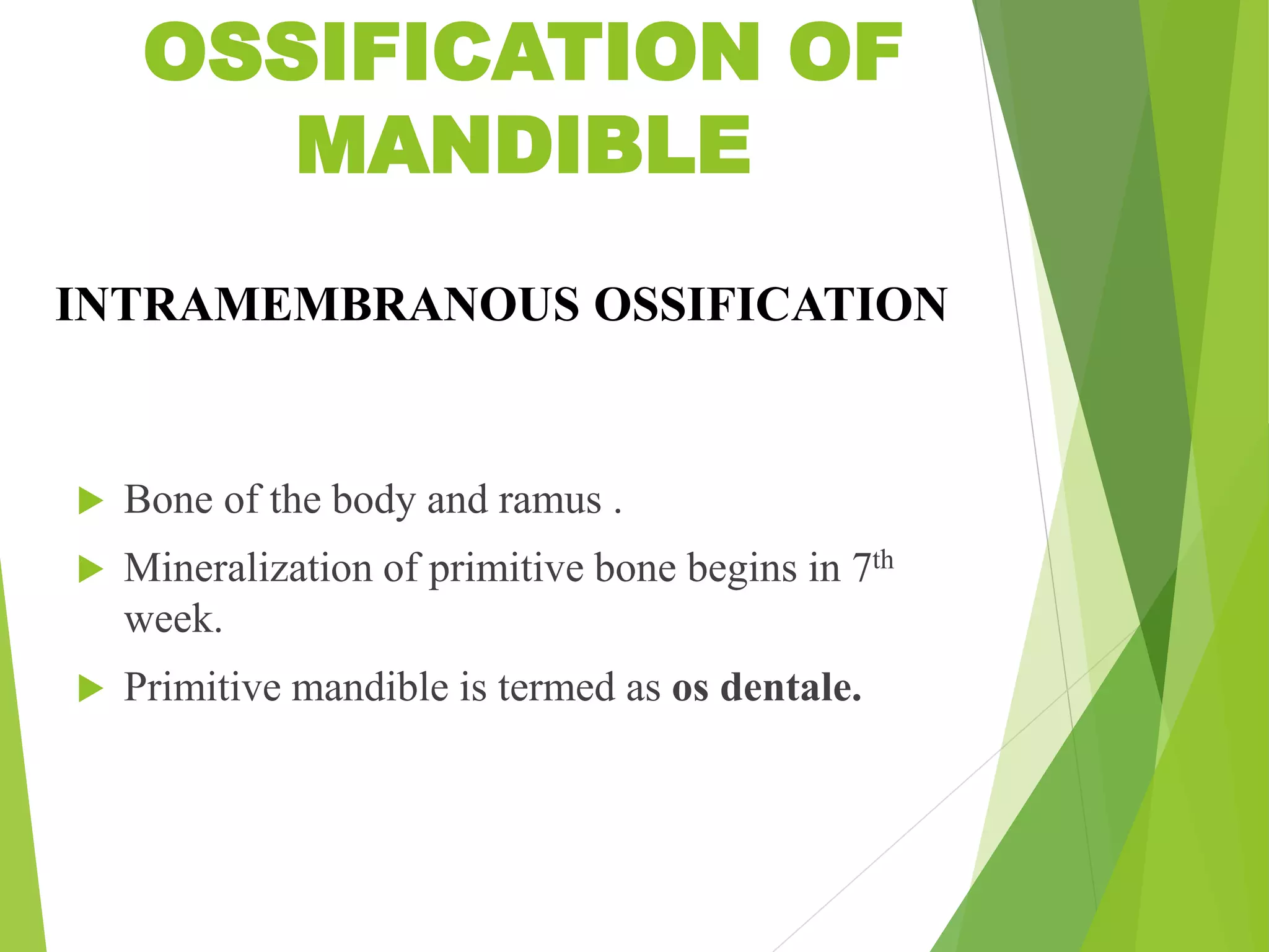Growth and development of mandible | PPT