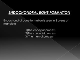 Growth of mandible | PDF