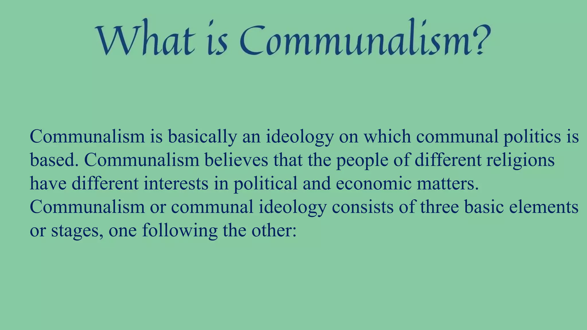 Growth of muslim communalism in india | PPTX