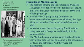 Growth of muslim communalism in india | PPTX