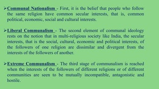 Growth of muslim communalism in india | PPTX