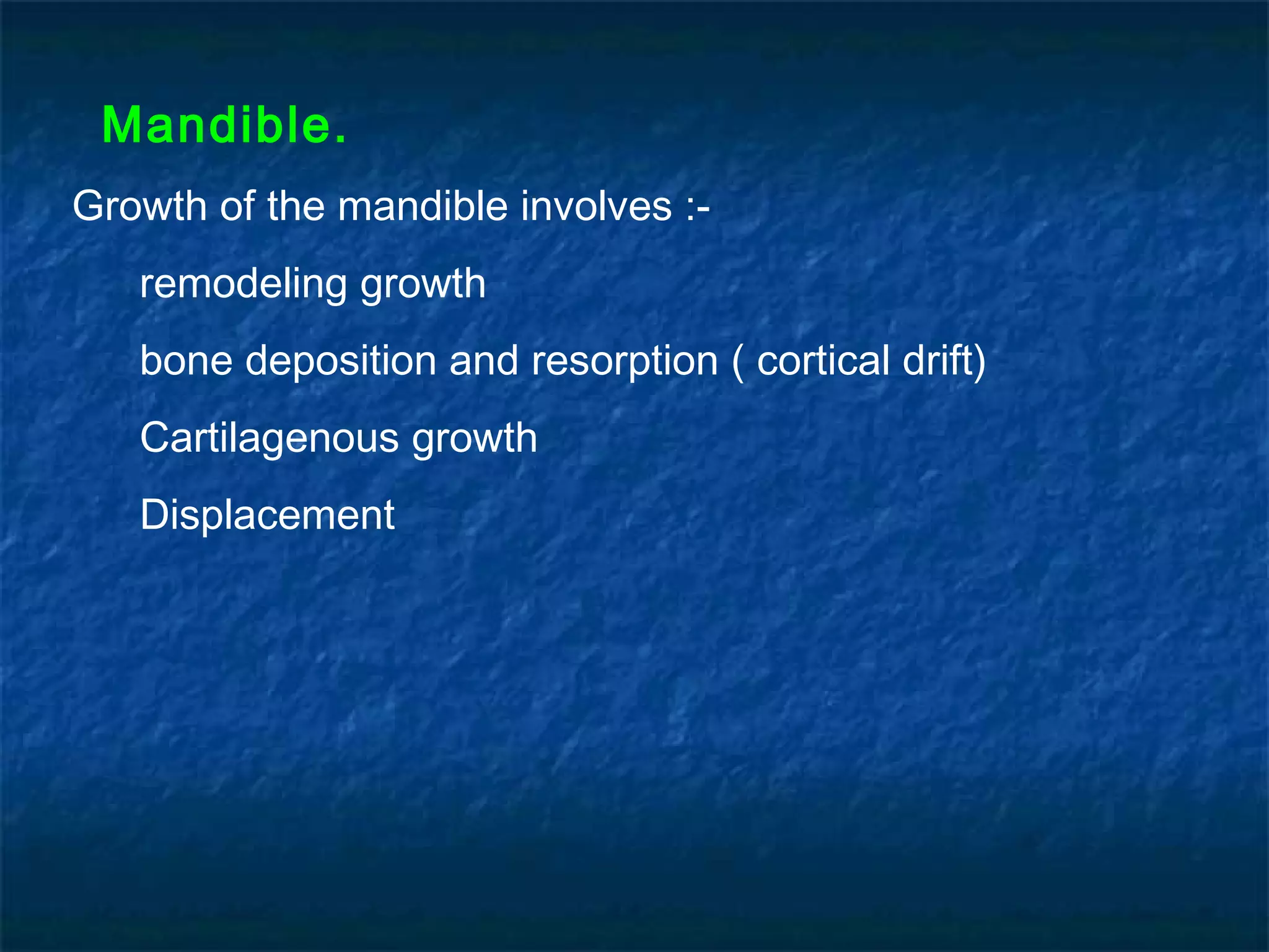 Growth of Nasomaxillary Complex and Mandible | PPT