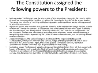 Evolution of Presidential Power | PPTX