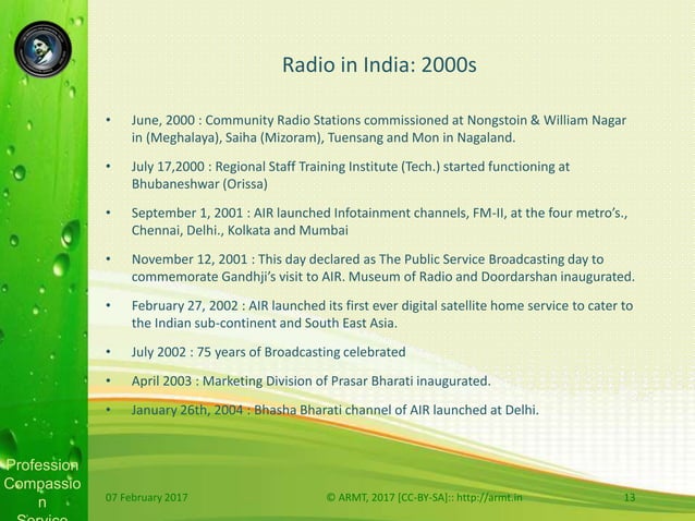 Growth and Development of Radio in india | PPTX