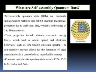 Growth of self assembled quantum dots.pptx