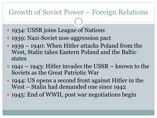 Growth of soviet power | PPT