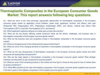 Growth opportunities in thermoplastic composites in the european ...