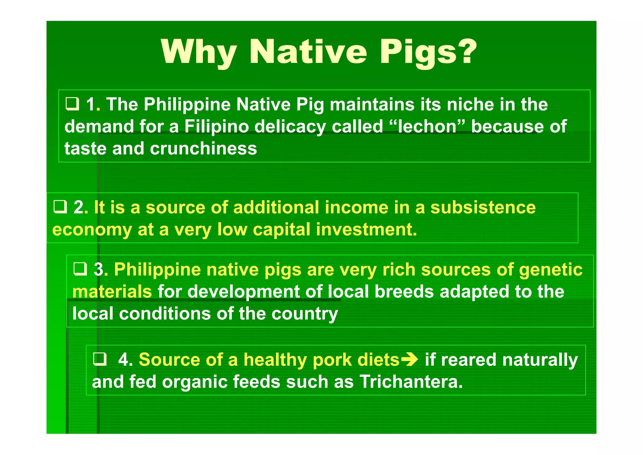 Developing the Potential of Native Pigs for Organic Meat Production | PDF