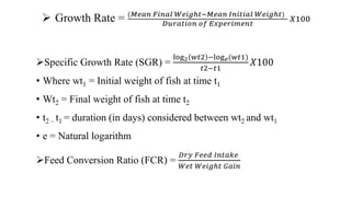 GROWTH PERFORMANCE OF AFRICAN CATFISH (CLARIAS GARIEPINUS) FED MILLET ...