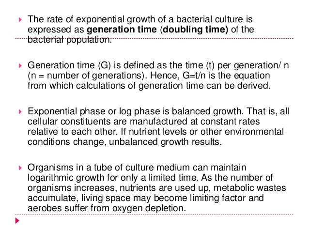 DIFFERENT PHASES OF GROWTH- GROWTH CURVE