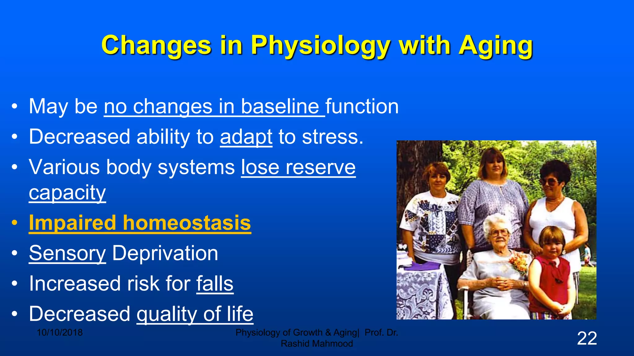 Growth physiology physiology of aging | PPTX