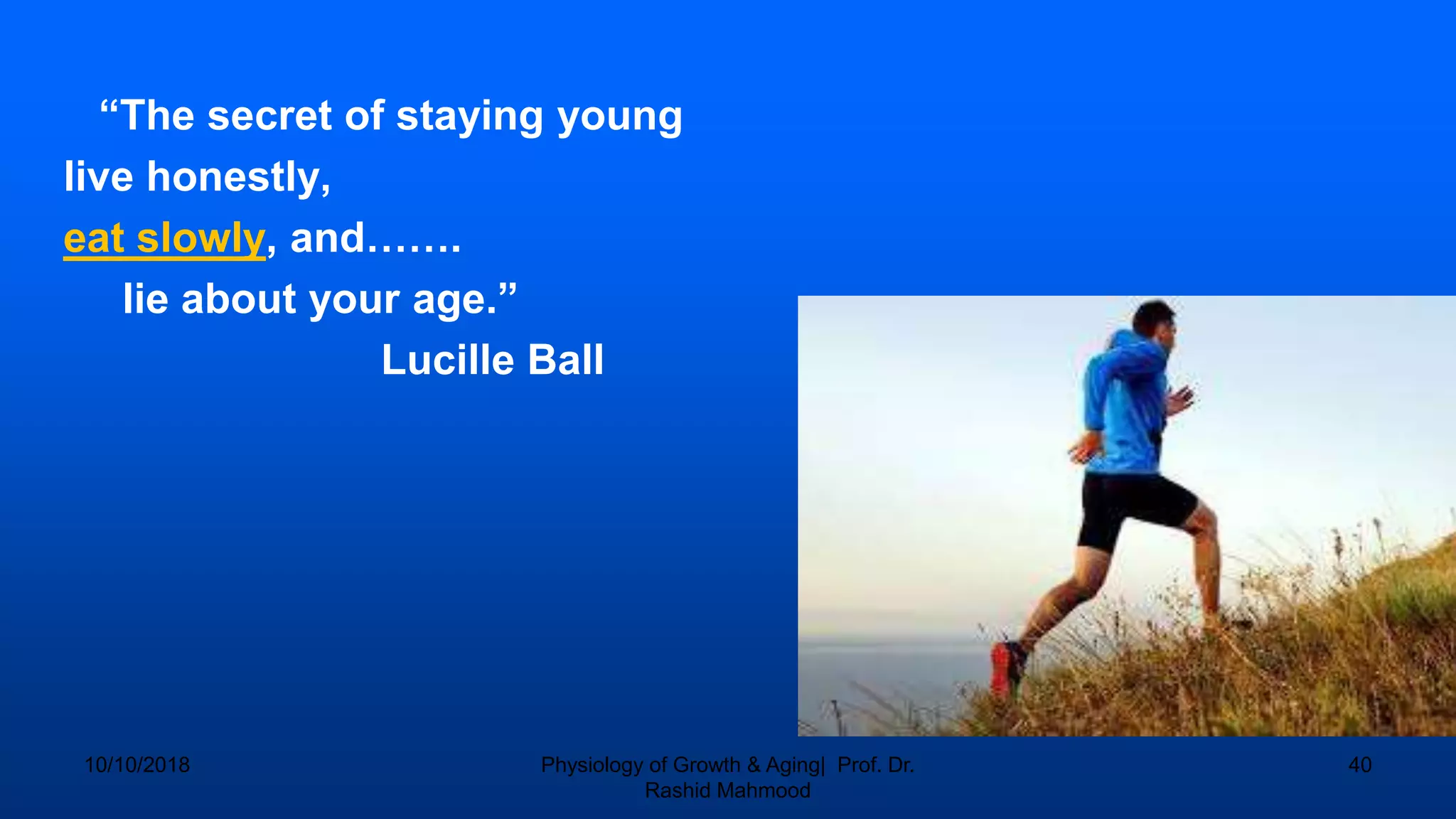 Growth physiology physiology of aging | PPTX