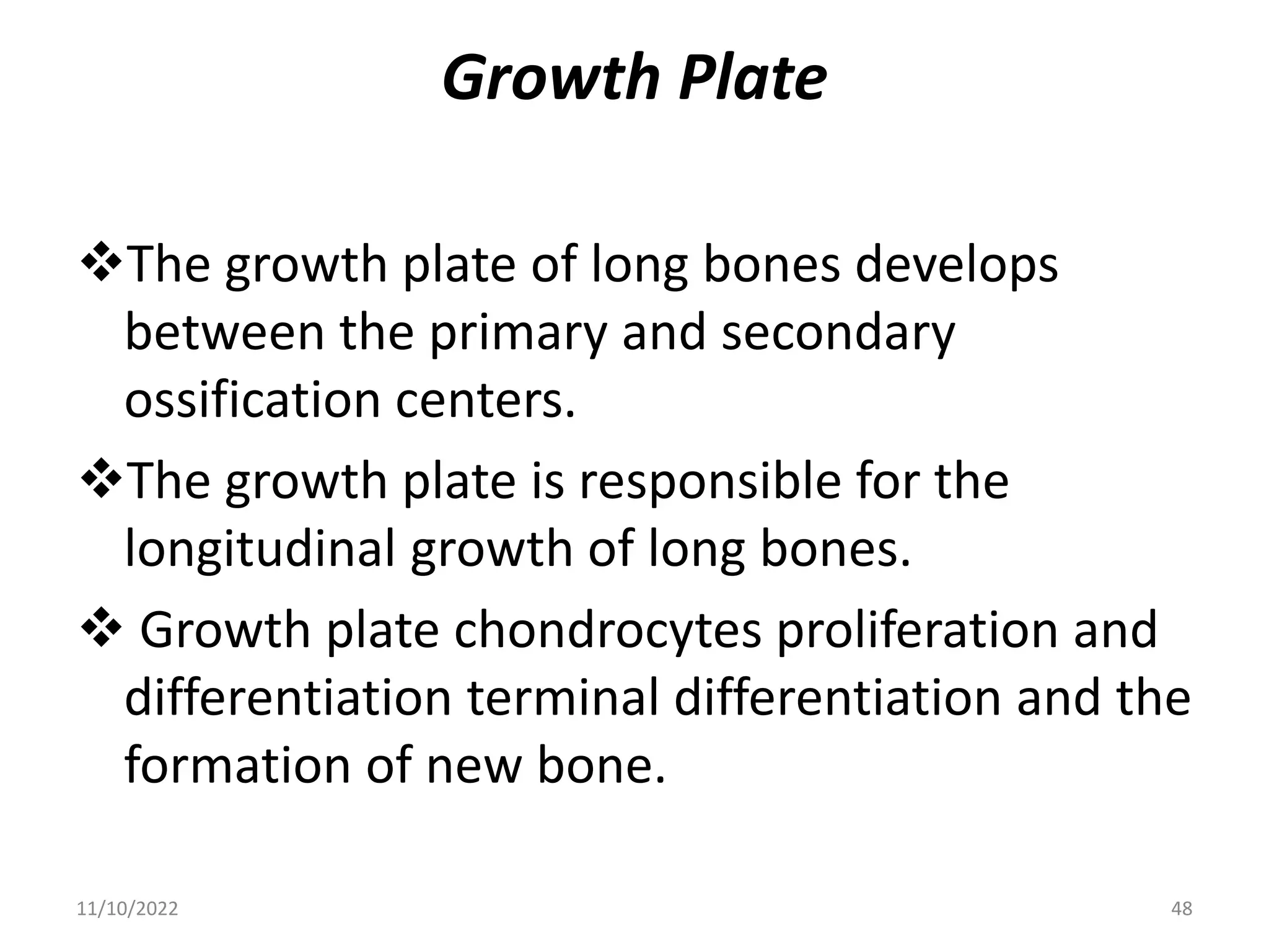 Growth plate and Bone development.pptx | Bone and Joint Conditions ...
