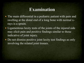 Growth plate (physeal) fracture | PDF