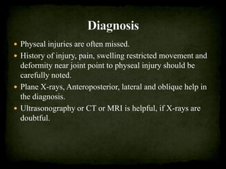 Growth plate (physeal) fracture | PDF
