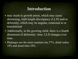 Growth plate (physeal) fracture | PDF