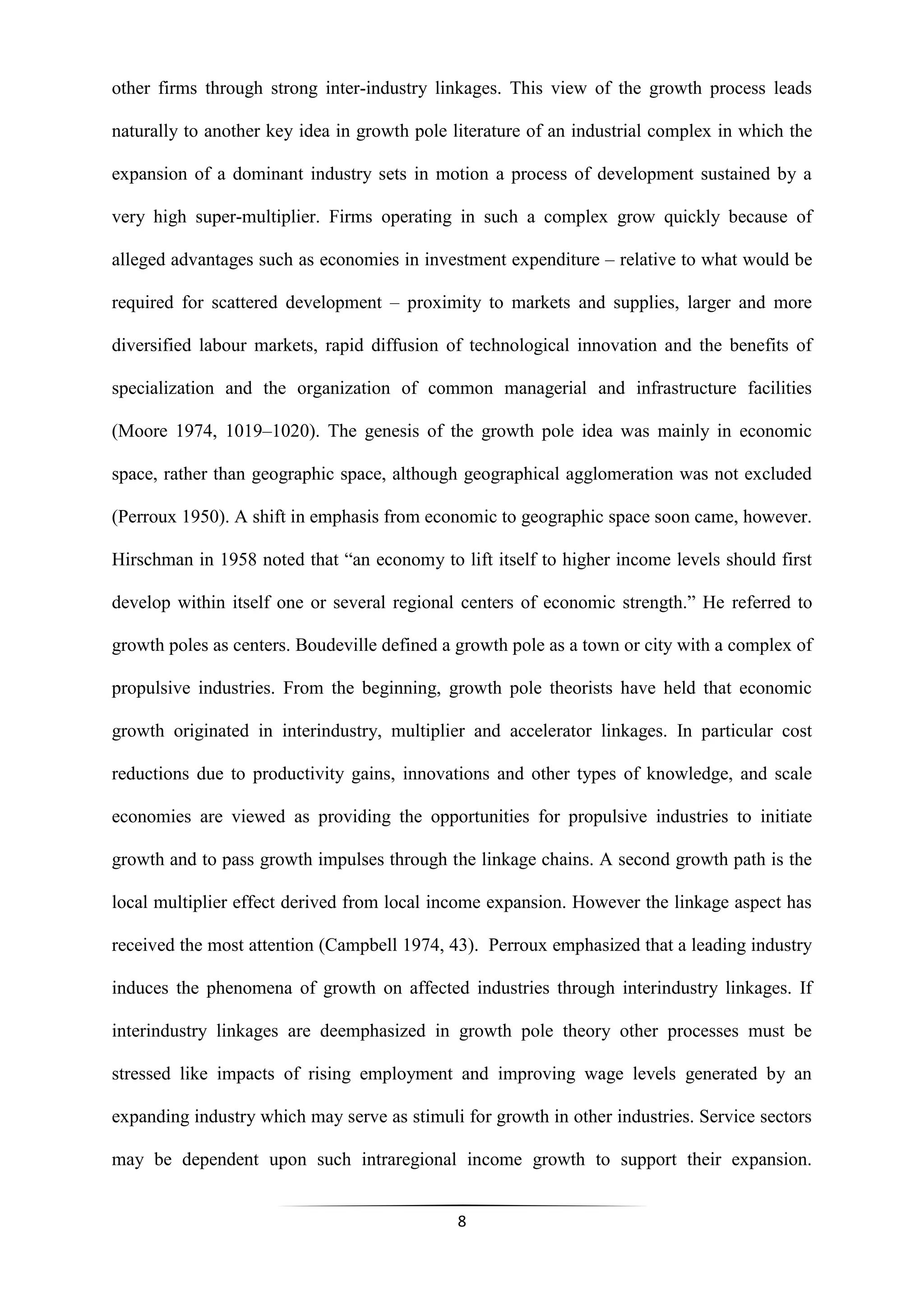 Assessing Growth pole theory | PDF