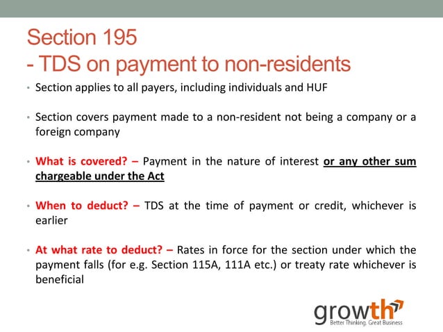 Growth presentation on basics of tds under | PPT
