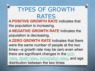 GROWTH RATE & ESTIMATED POPULATION INDUSTRIALIZATION/ URBANIZTION | PPTX