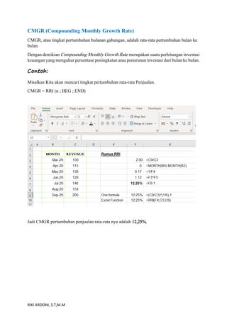 Growth Rate (Tingkat Pertumbuhan) | DOCX