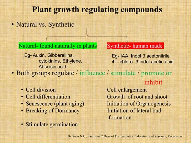 Plant Growth regulator which enhances the growth of plants | PPT