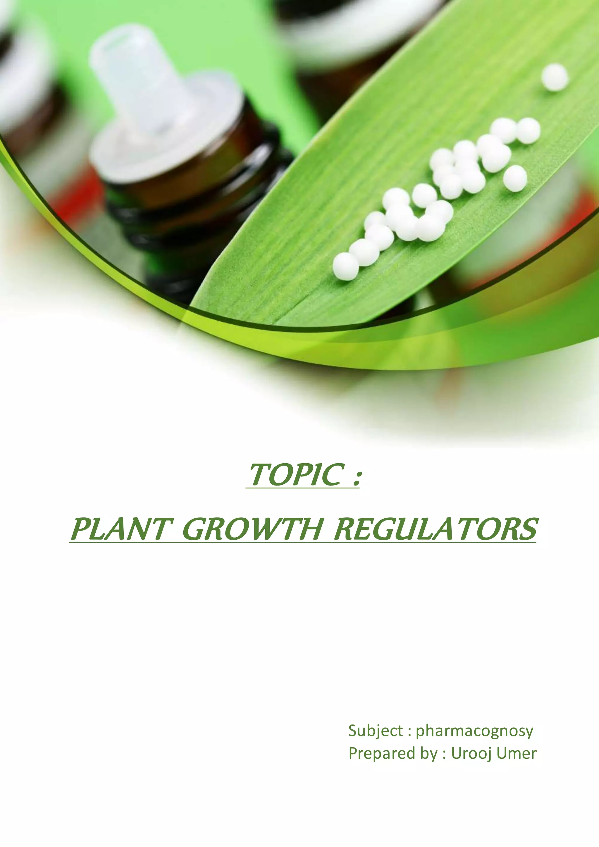 Growth regulators | DOCX
