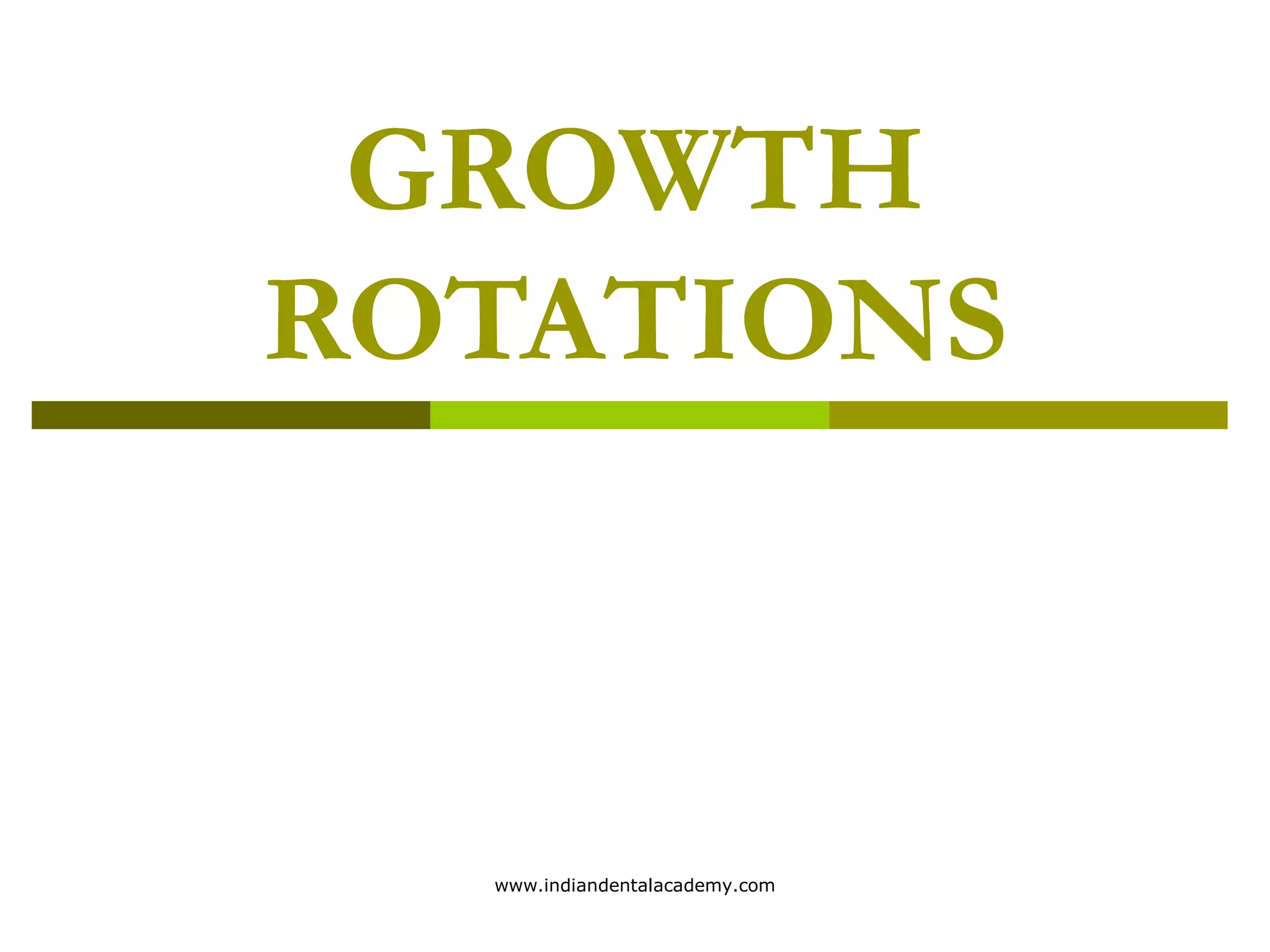 Growth rotations 2 /certified fixed orthodontic courses by Indian ...