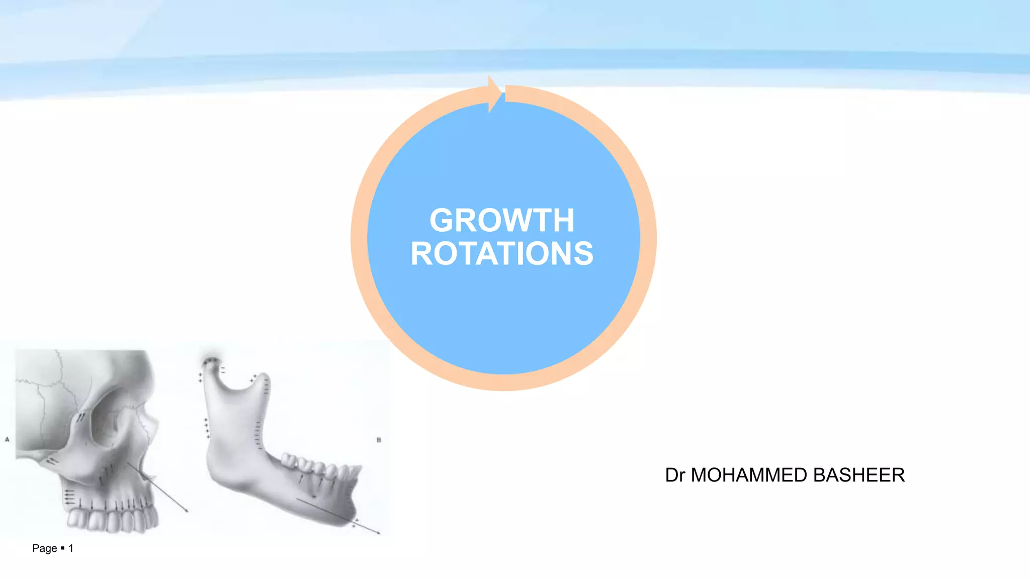 Growth rotations in orthodontics | PPTX