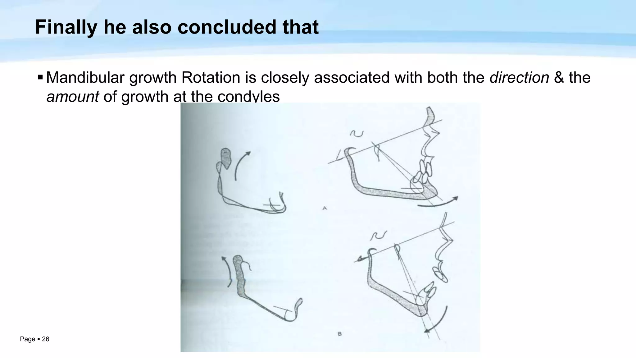 Growth rotations in orthodontics | PPTX