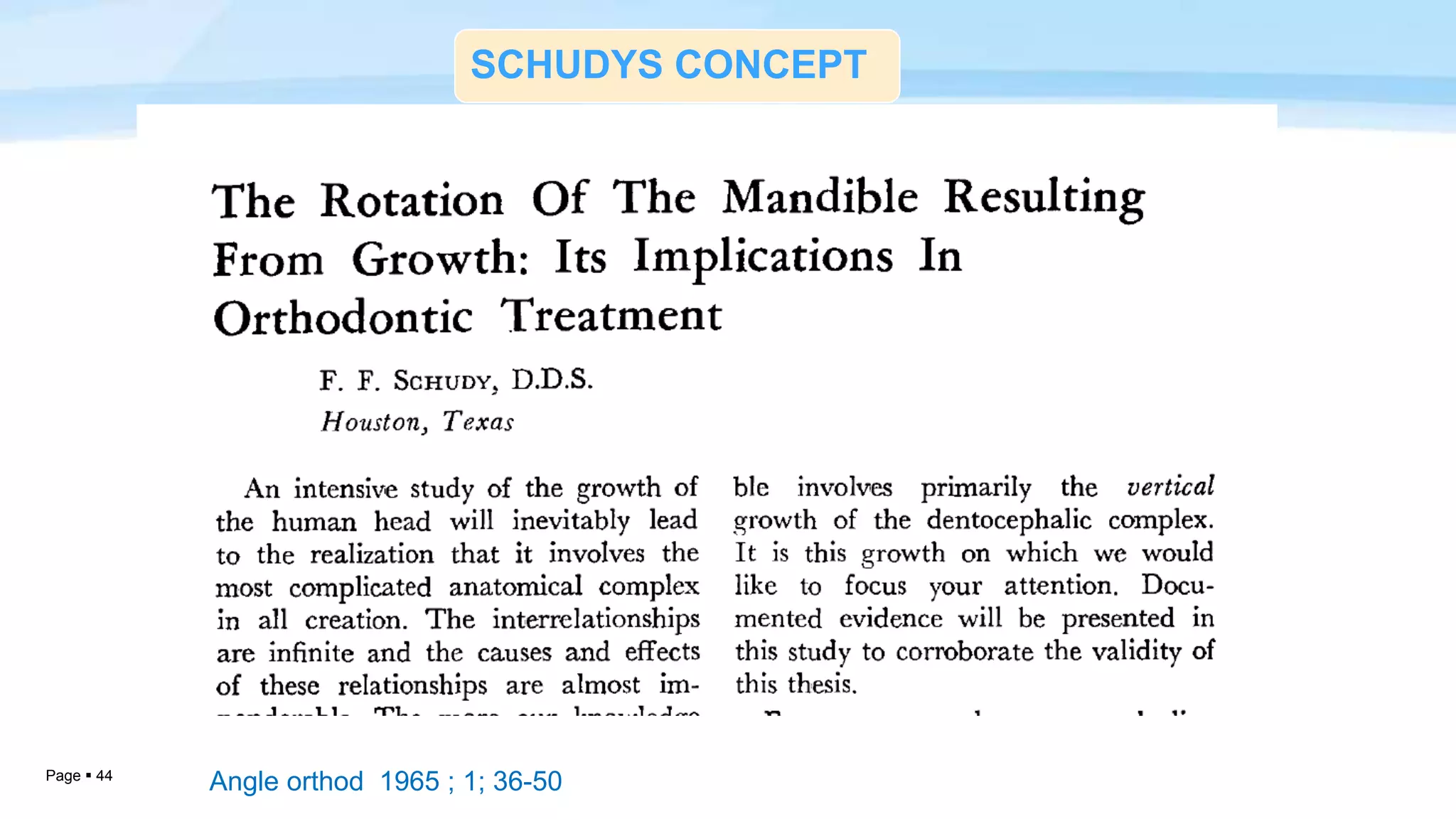 Growth rotations in orthodontics | PPTX