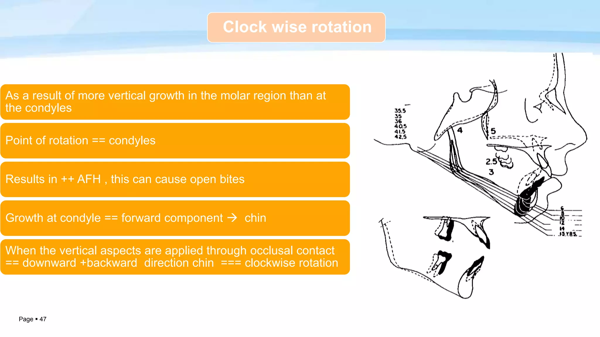 Growth rotations in orthodontics | PPTX