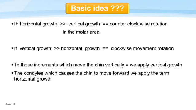 Growth rotations in orthodontics | PPTX