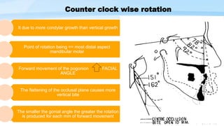 Growth rotations in orthodontics | PPTX