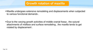 Growth rotations in orthodontics | PPTX