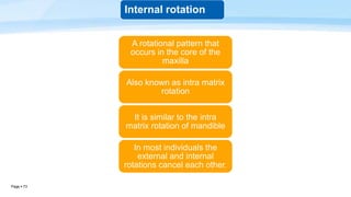 Growth rotations in orthodontics | PPTX