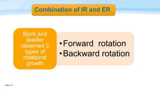 Growth rotations in orthodontics | PPTX