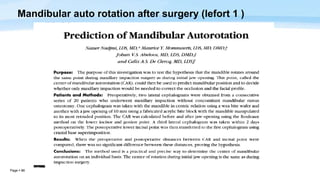 Growth rotations in orthodontics | PPTX