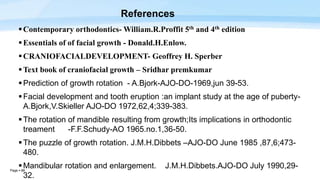Growth rotations in orthodontics | PPTX