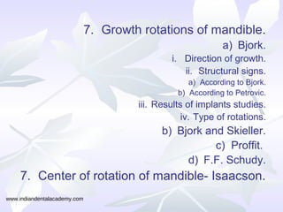 Growth rotations /certified fixed orthodontic courses by Indian dental ...