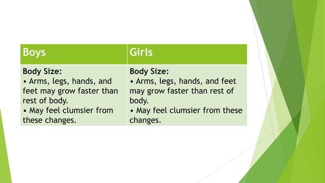 Growth stages during puberty | PPT