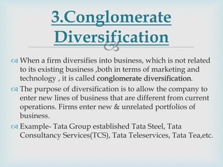 Growth strategies in Strategic Management | PPTX