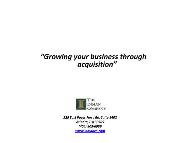 Growththroughacquisition | PDF