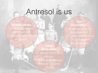 Antresol mobile app | PDF