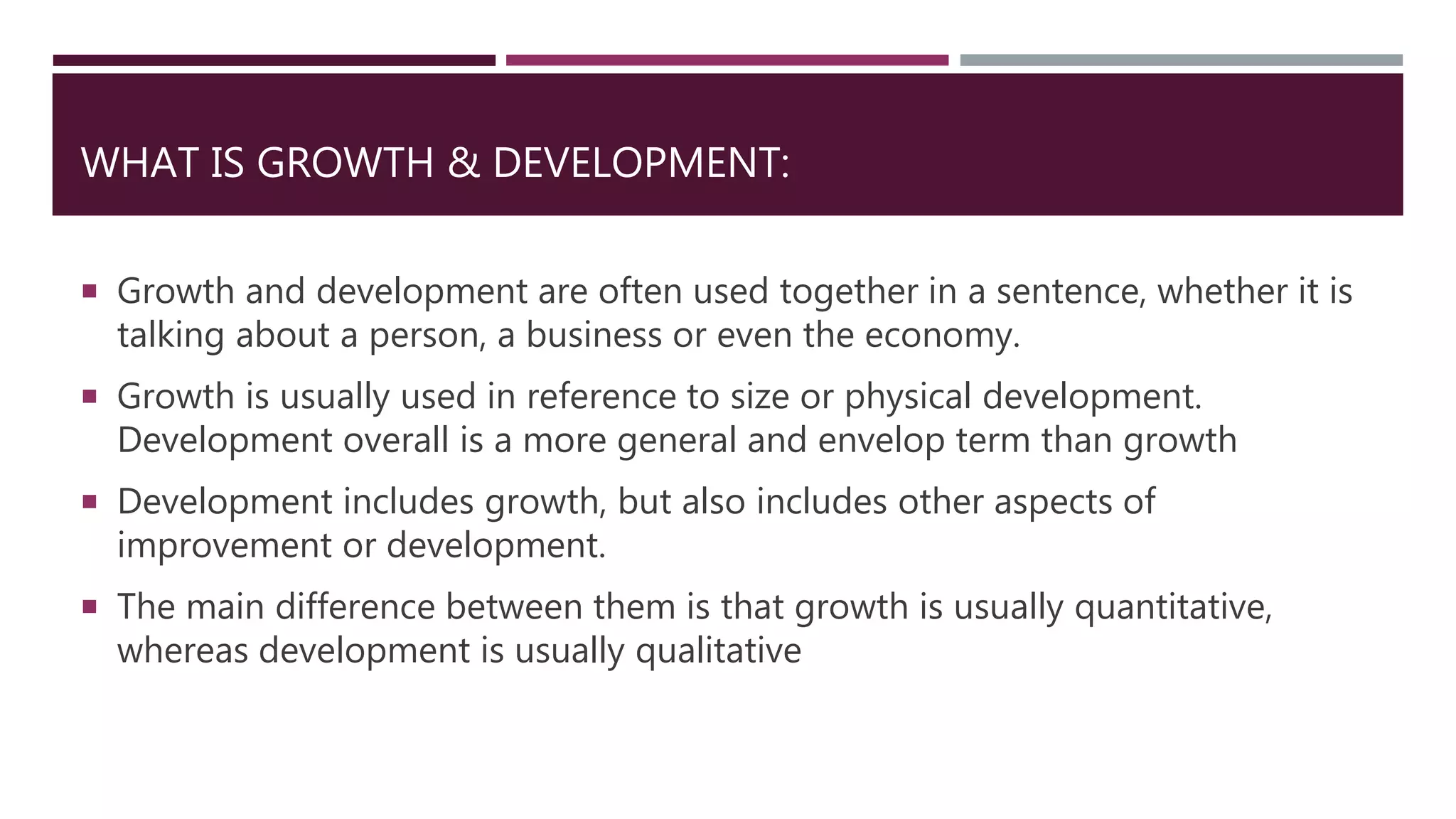 Growth vs development in Indian perspective | PPTX